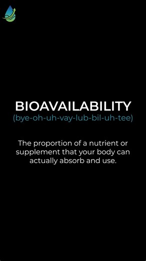 What is "Bioavailability"? 📖 (Explained in 30s)
