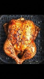 chicken crispy on the outside and juicy on the inside on Air fryer delicious-Don't LOSE this Recipe Ingredients 1 whole chicken (about 1.5 – 2 kg) 2 tablespoons olive oil 1 teaspoon garlic powder 1 teaspoon onion powder Must express something to keep getting my recipes!!! Thank you.... Recipe in c.o.m.m.e.n.t | Air Fryer: Easy Recipes