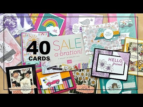 👀 40 Card Ideas ~ 2022 Stampin' Up! Sale-a-Bration Card Showcase 1/6/21 Thursday Night Stamp Therapy