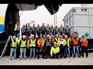 Last shipment of giant generators loaded into the AN-225 Mriya