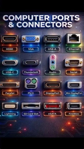 computer ports and connector