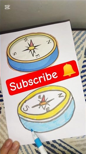 ASMR Coloring | Compass 🧭🎨