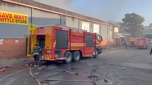 19K views · 102 reactions | More than 30 firefighters are now inside Save Mart Cash and Carry in the East London CBD to put out the blaze. The fire started around 6am on Thursday morning. The cause of the fire is still unknown at this stage. Video: SINO MAJANGAZA | Daily Dispatch | Facebook