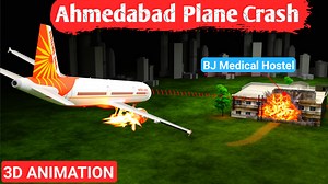 352K views · 7.3K reactions | Ahmedabad Air India Plane Crash (3D Animation) | Mr Animation हिंदी | Facebook