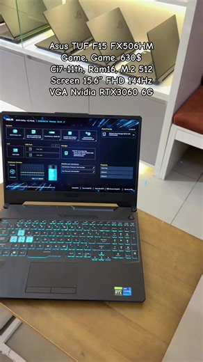 Asus TUF F15 FX506HM Gaming Laptop for $630