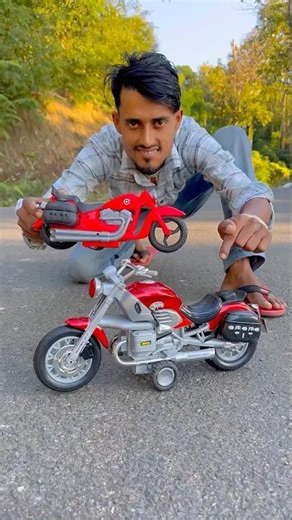 Mini vs big remote control bike testing video