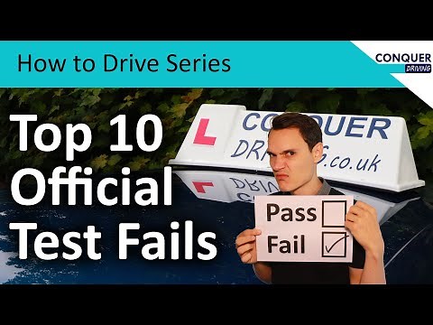Top 10 official reasons for failing the driving test in the UK