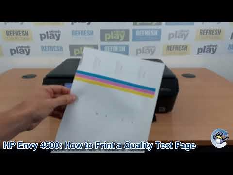 HP Envy 4500: How to Print a Quality Test Page/Report
