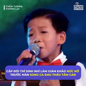 5.9K views · 54 reactions | Cặp đôi thí sinh nhí làm giám khảo nức nở trước màn song ca đau thấu tâm can ------------ ©️ Nội dung được khai thác và bảo vệ bản quyền bởi Điền Quân Group  Người Hùng Tí Hon #Thantuongtuonglai #Dienquangroup #Dienquan | Người Hùng Tí Hon | Facebook