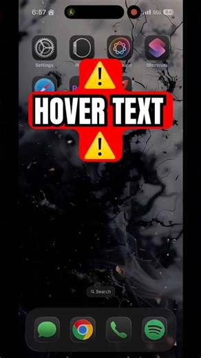 Turn On Hover Text on iPhone