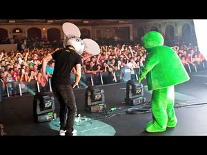 Deadmau5 meets green buddy — a buddy adventure