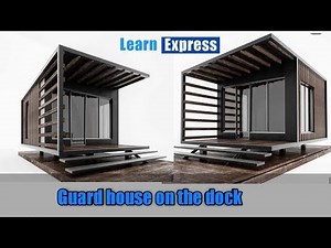 Guard house on the dock designed in Revit Architecture|| by Nijithkumar