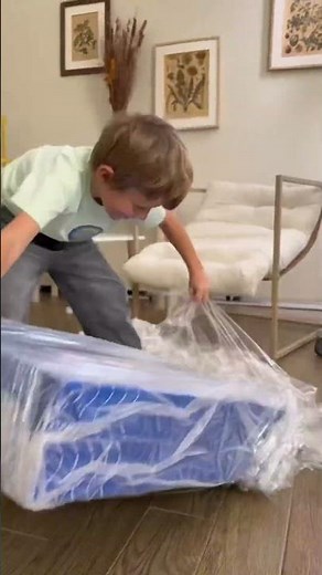 Справится даже ребенок! Распаковка подушки Blue Sleep Tulip White 🤍