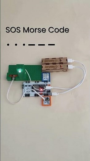 SOS Morse code generator - LED blinks & generates morse code pattern controlled by IR | #madebyhavi