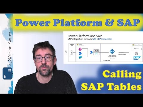 Power Platform + SAP - Calling SAP Tables