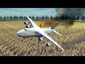 Emergency landings, Midair collisions and more | Feat. Newly built an-124 | Besiege