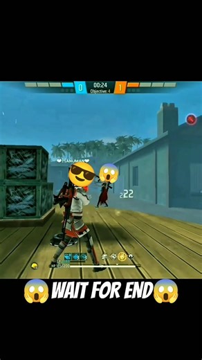 1v4 CLUTCH 😱 WAIT FOR END #ffshorts