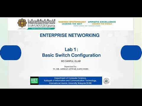 ENTERPRISE NETWORKING - Lab 1: Basic Switch Configuration