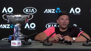 "Feeling awesome, pretty stoked." Dylan Alcott holds court after his victory in the quad wheelchair final. | Tennis Australia