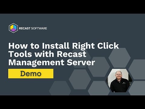 How to Install Right Click Tools With Management Server
