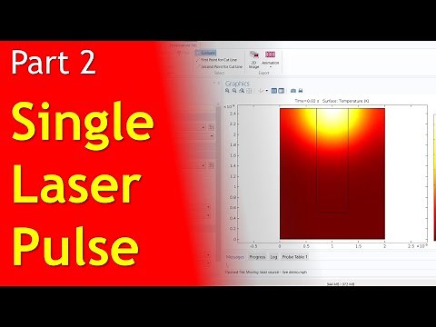How to model a single laser pulse in COMSOL Multiphysics | Laser Modeling, Heat Transfer - Part 2
