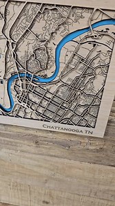 Chattanooga TN Layered Map SVG File: Laser Cut Wood Map (digital Download) - Etsy