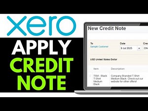How to Apply a Credit Note to an Invoice in Xero 2025 (Beginner Guide)