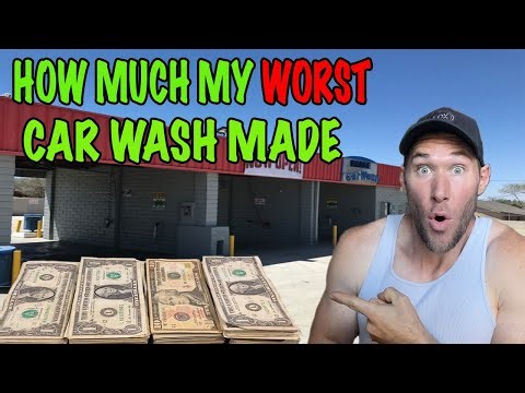 How Much Income my Worst Car Wash made in 1 week $$