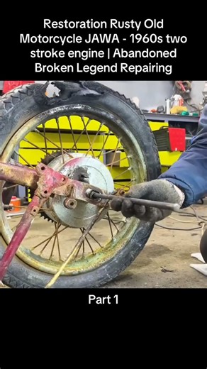 Part 1: Restoration Rusty Old Motorcycle JAWA - 1960s two stroke engine | Abandoned Broken Legend Repairing | Youthistaan Restorations