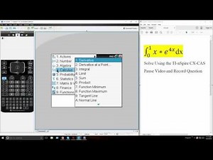 Calc 2:Integration by Parts-- tabular method (TI-nSpire CX CAS) ptA