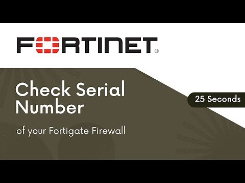 Check Serial number of your FortiGate Firewall | how to check FortiGate Serial number