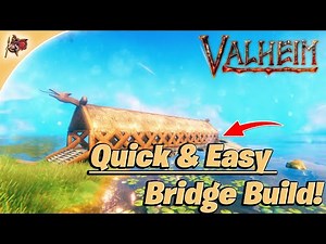 Valheim - Simple Bridge build (Timelapse Build + Walkthrough)