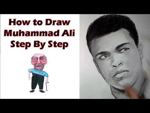 How to Draw Muhammad Ali Step By Step