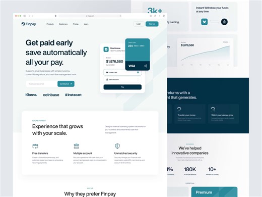 Finpay - Fintech Landing Page