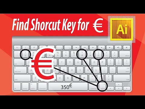 How to type euro sign/symbol in illustrator cc | Keyboard shortcut key for typing euro sign