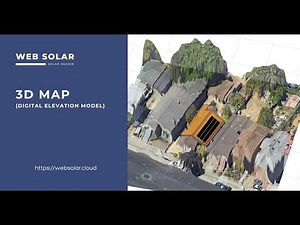 How to create solar design based on 3D Map (Digital Elevation Model)