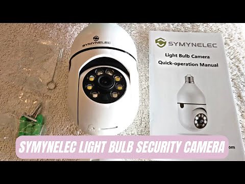 SYMYNELEC Light Bulb Security Camera Review | 2.4GHz WiFi 1080P Smart Home Surveillance Camera
