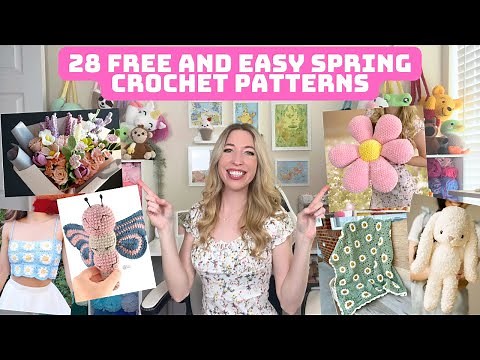 28 Free and Easy Spring Crochet Patterns