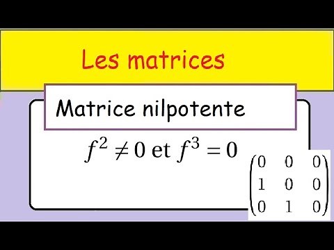Les matrices- Matrice nilpotente et base spécifique -Classique- exercice type colle