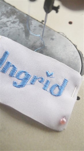 How to embroider name by a sewing machine #beginnerembroidery #sewingmachine #lettering #tutorial