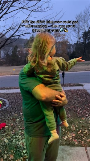 Bryanna Jae | DIY Home Fanatic | Easy Weekend Projects | Blogger on Instagram: "You didn’t think snow could get more magical — until you saw it through her eyes ❄️ There’s something about sharing a first snowfall with your child that feels straight out of a movie. IYKYK the sound playing in the background just makes it even more special 🤍 #buildacozyhome #firstsnow #wintermagic #holidayseason #familymoments #cozyhome #parentingjoy #snowday #firstsnowexperience #christmasvibes #holidayreel #snow