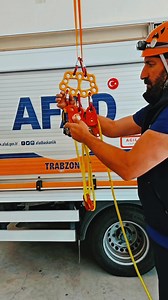 Creating a 4:1 pulley system using a tandem pulley and jumar 💪⚙️ #Mountaineering #Climbing #Pulley #Jumar #System #Sport #climbing #knots | Amutha's rangoli