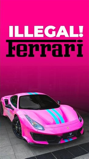 Why Pink Ferrari's Are Basically Illegal 🤯