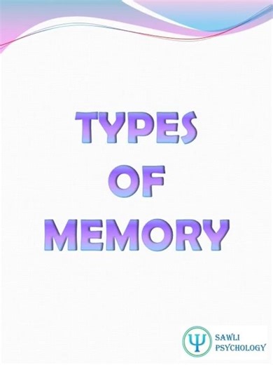 Types Of Human Memory || Human Mind #sawlipsychology #humanmind #memory #humanbody #psychology