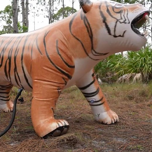 8-Foot Lifelike Inflatable Bengal Tiger from Jet Creations