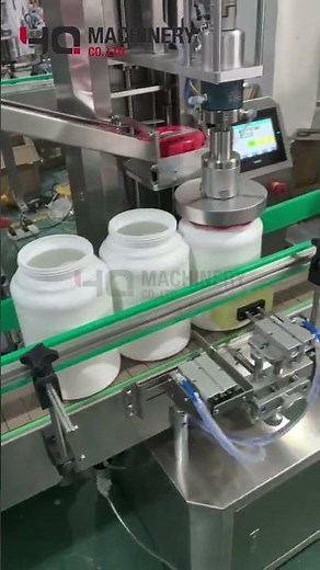 automatic cap tightening machine with lid sorting elevator|YQ plastic jar cappers #cappingmachine