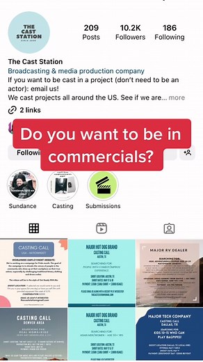 Follow to stay updated on all of our open casting calls🤗 #castingalert #castingcall #thecaststation #commercials #commercialcasting #opencall