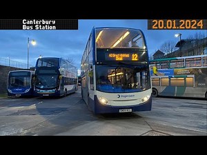 Buses at Canterbury Bus Station, 20.01.2024