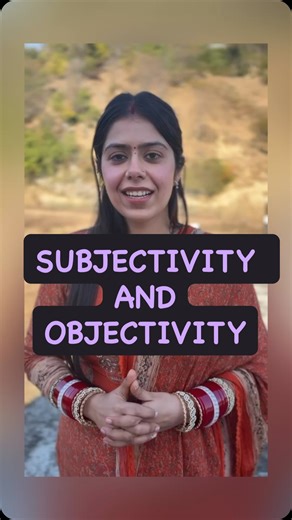 Raji Khanna on Instagram: "Subjectivity (विषयगतता) vs Objectivity (वस्तुनिष्ठता) Many students get confused between opinions and facts. This short video explains the difference in very simple, everyday terms — so you can actually understand, not memorise. 📌 Sociology becomes easy when you learn to separate what we feel from what actually exists. ✨ Explained for Hindi & English medium students 🔖 Save this for future revision 💬 Comment if you have any doubts 📤 Share it with a friend who’s stru