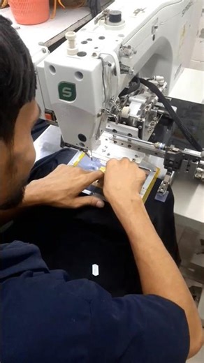 How To Attach Base Label Template Machine | Garments Sewing | Easy Way To Attach Garments Base Label